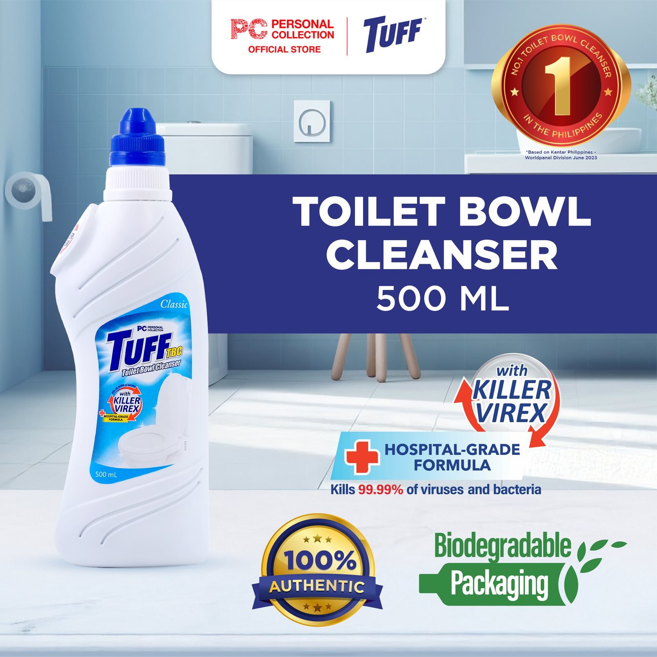 Tuff TBC Toilet Bowl Cleanser Classic 500 mL – PC Starter