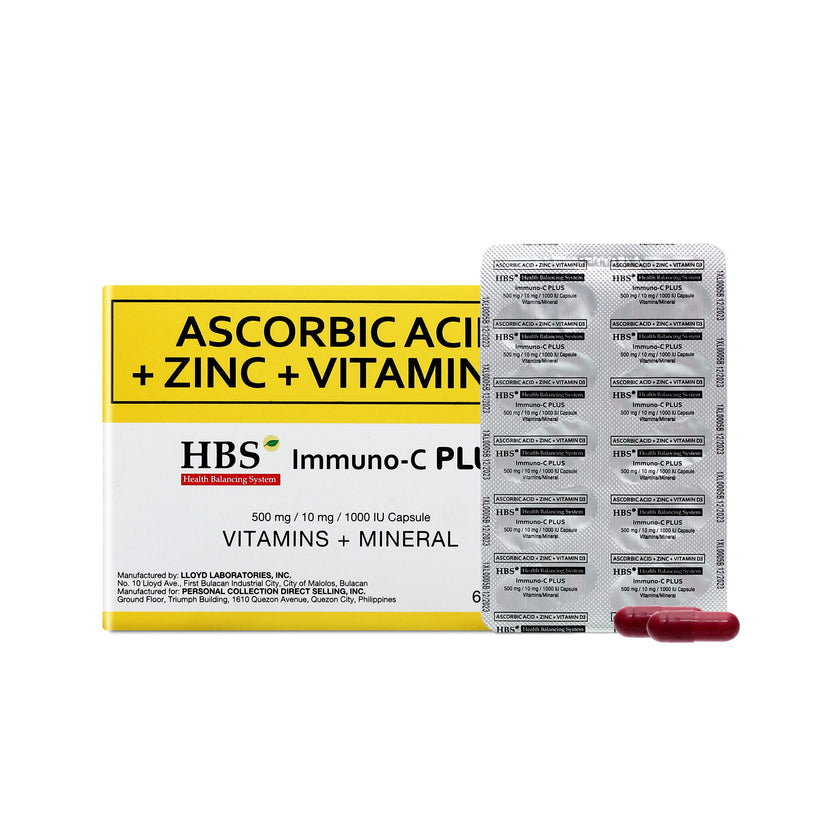 HBS Immuno-C PLUS 500mg (60 capsules) – PC Starter